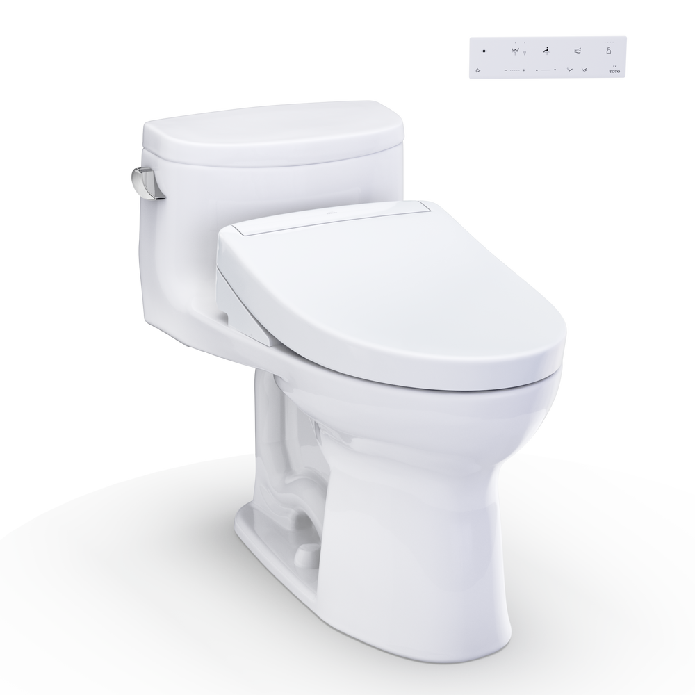 TOTO WASHLET+ Supreme II One-Piece Elongated 1.28 GPF Toilet and WASHL