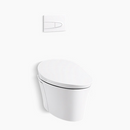Kohler Veil K-5402-0 Intelligent Compact Elongated Dual-Flush Wall Hun